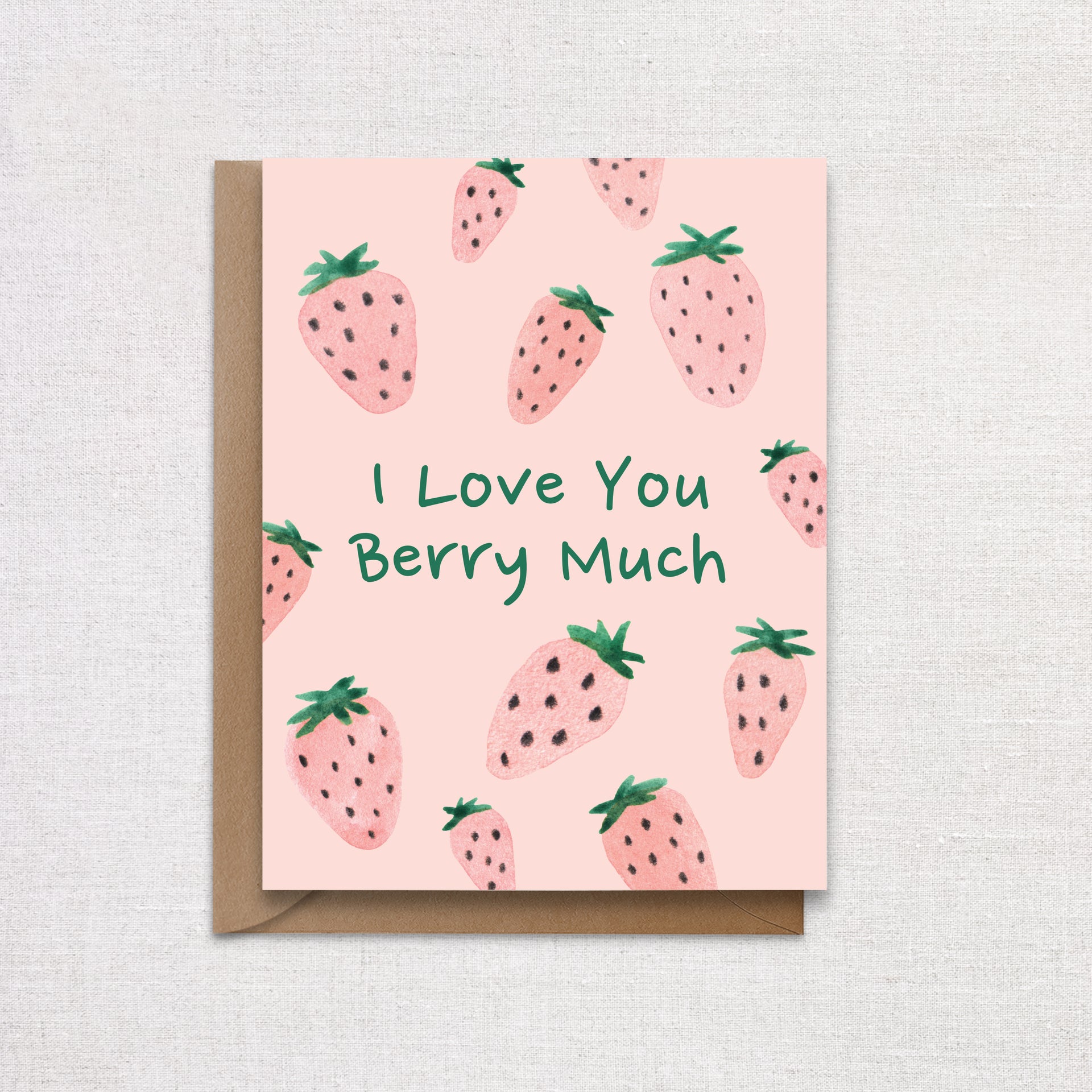 Strawberry Valentine Card